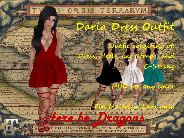Second Life Marketplace Daria Dress Outfit