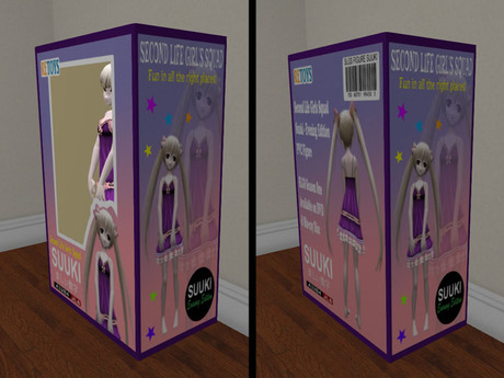 Second Life Marketplace - RE Anime Girl Figure in Box - Big Fun Statue ...