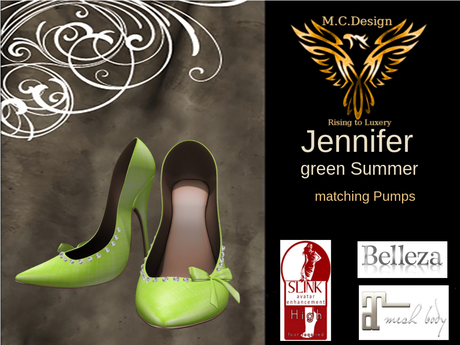 Second Life Marketplace - M.C. Design Jennifer green Summer Blouse ...