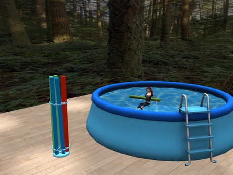 Second Life Marketplace - Animated Pool noodle stand giver-crate
