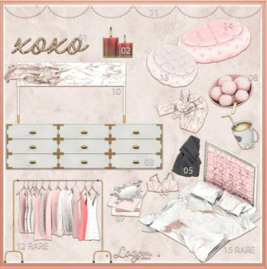 Second Life Marketplace - 13. LAGOM - A Girly Mess [Small Poof]