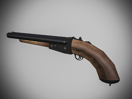 Second Life Marketplace - Mesh Double Barrel Shotgun Prop