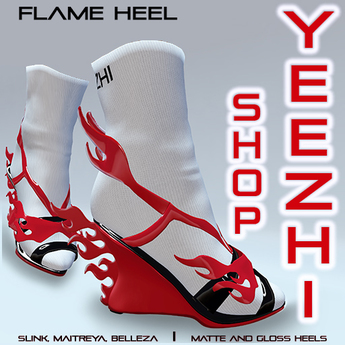 Second Life Marketplace - Red Hot Flame Heels