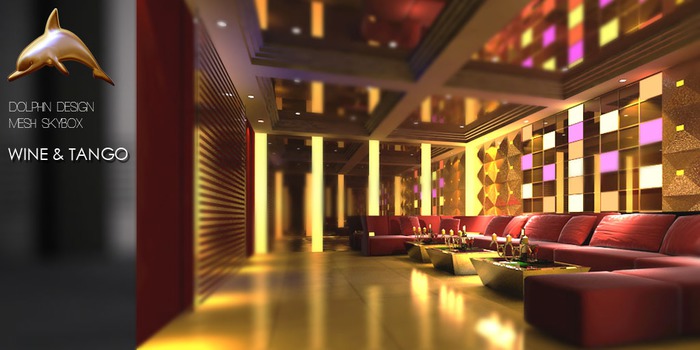 Second Life Marketplace - [DolphinDesign] Wine&Tango club/lounge skybox ...