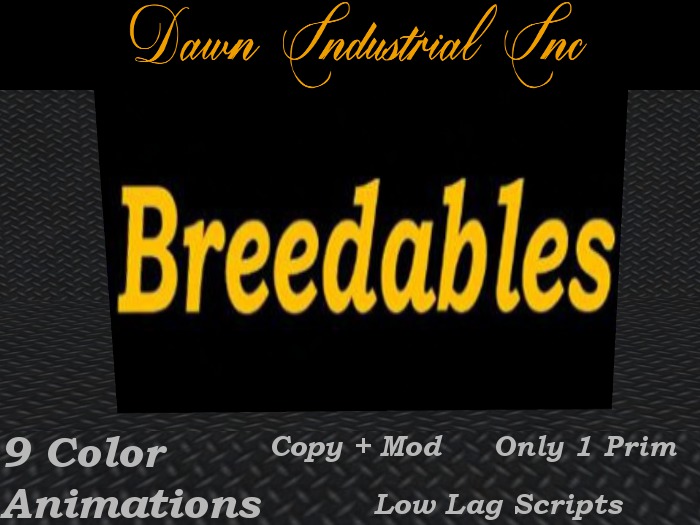 Second Life Marketplace - Breedables Animated Sign