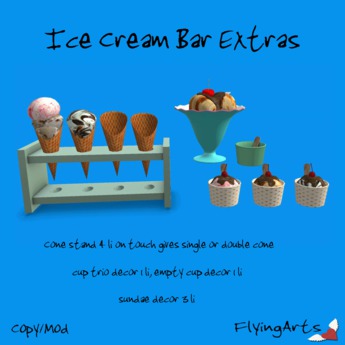 Second Life Marketplace - !FA! Ice Cream Bar Extras