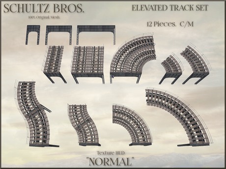 Second Life Marketplace - [Schultz Bros.] Elevated Tracks Set