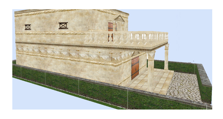 Second Life Marketplace - Small Roman House Box 16x32