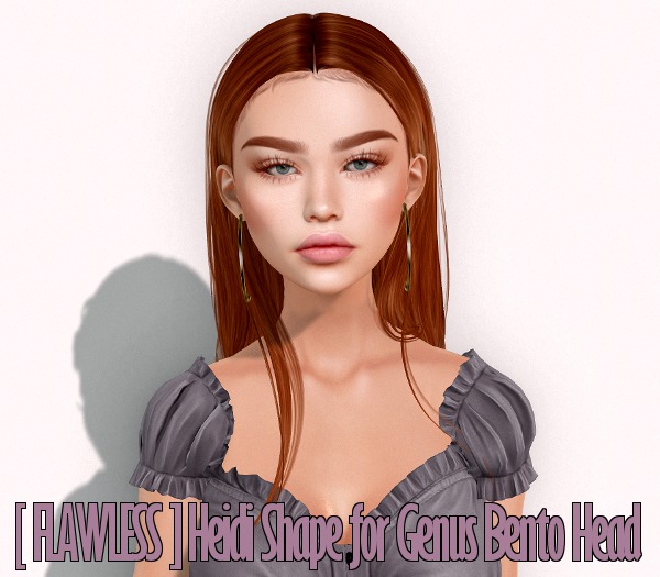 Second Life Marketplace - [ FLAWLESS ] Heidi Shape - Genus Bento Head