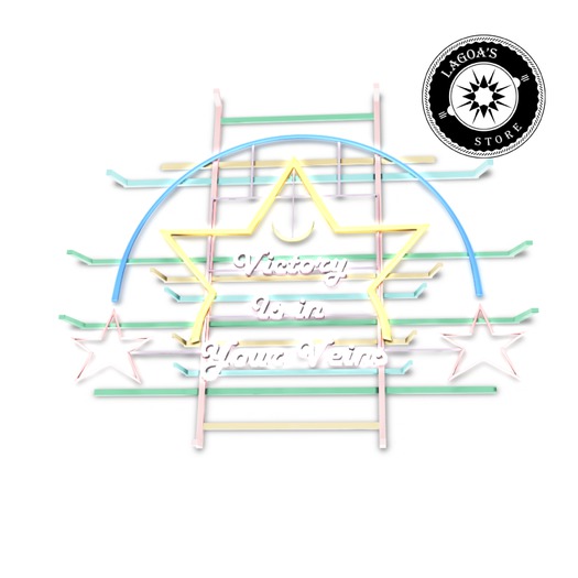 Second Life Marketplace - ~ Girls Wounds ~ Victory Neon Sign (BOXED)