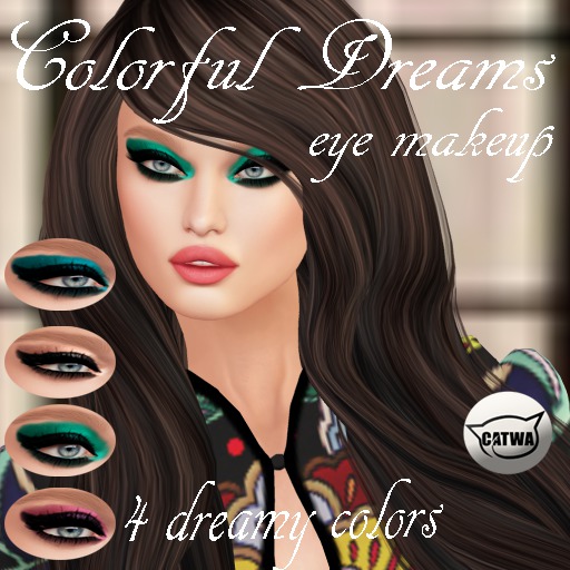 Second Life Marketplace - YGTL - CATWA - Colorful Dreams Eye Makeup