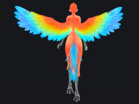 Second Life Marketplace - Happy Paw - Red Macaw for Avian Demi Avatar