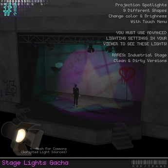 Second Life Marketplace - #hashbang! - Stage Lights Gacha - Window Light