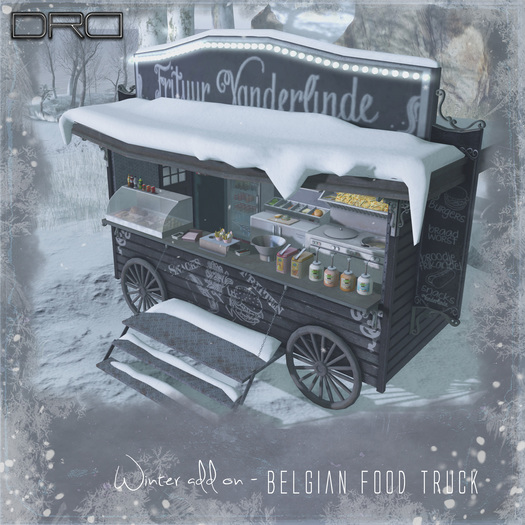 Second Life Marketplace - -DRD- Winter Add On - Belgian Food Truck