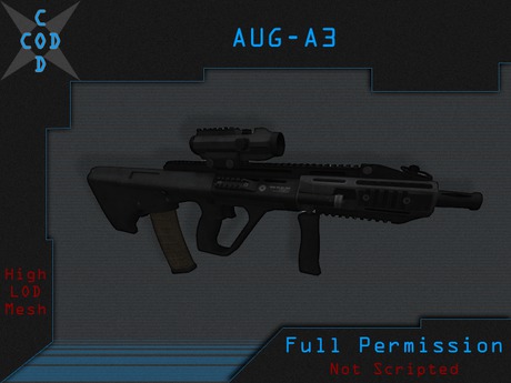 Second Life Marketplace - [COD] AUG-A3 - Full Perm Weapon