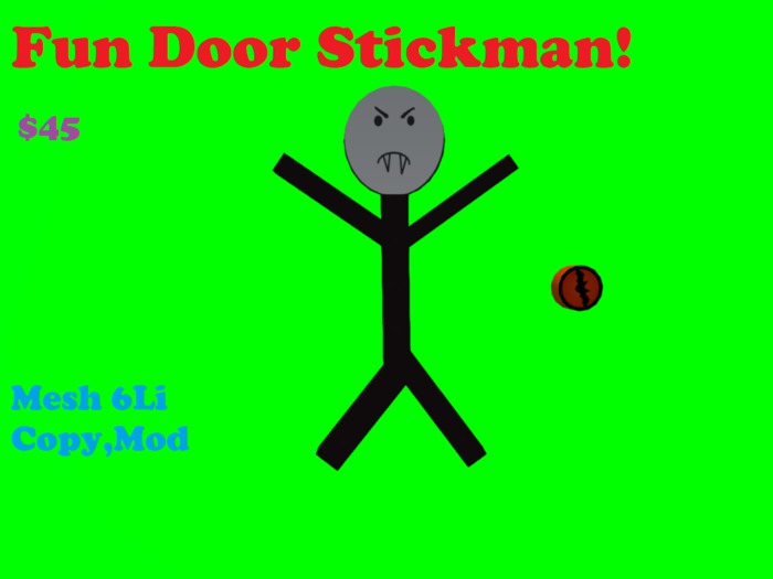 Second Life Marketplace - Fun Door Stickman