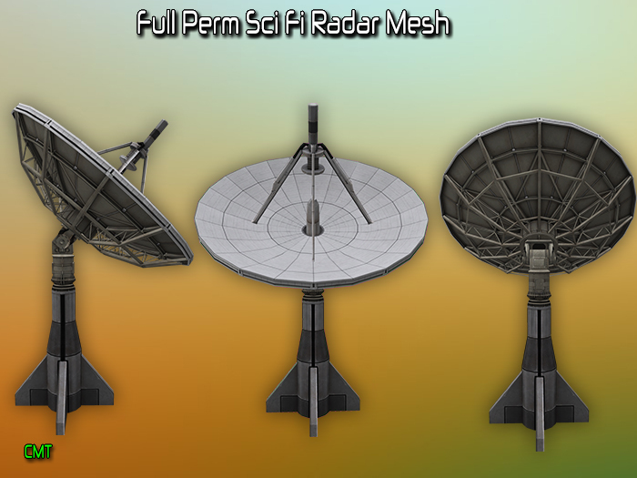 Second Life Marketplace - Full Perm Sci Fi Radar HQ Mesh