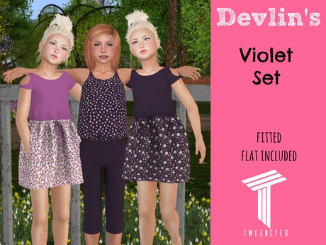 Second Life Marketplace - Devlin's - Tweenster - Violet Set
