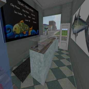 Second Life Marketplace - Mesh Fish Market Filler Building 15 LI