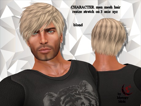 Second Life Marketplace - DEMO Character men hair blond + hair dark ...