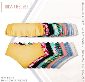 Second Life Marketplace - .miss chelsea. Mimi Bikini Colour Pack 1