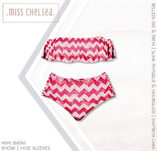 Second Life Marketplace - .miss chelsea. Mimi Bikini Flamingo