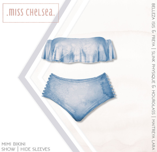 Second Life Marketplace - .miss chelsea. Mimi Bikini Watercolour