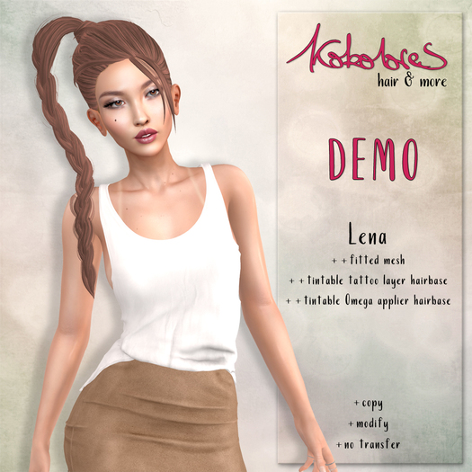 Second Life Marketplace - [KoKoLoReS] Hair - Lena - DEMO
