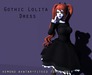Second Life Marketplace - Kemono Gothic Lolita Dress (Black) Fitted Torso