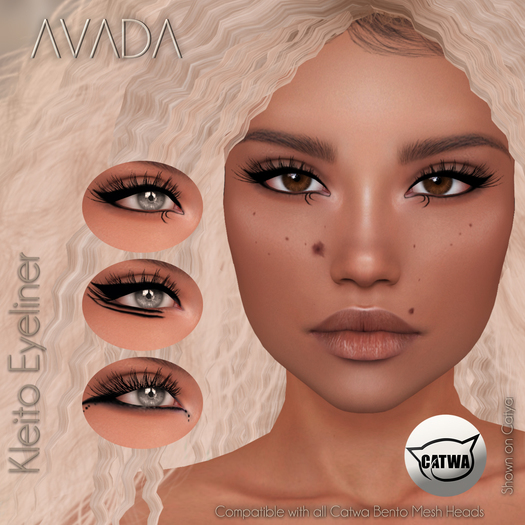 Second Life Marketplace - Avada~ Kleito Eyeliner for Catwa Demo