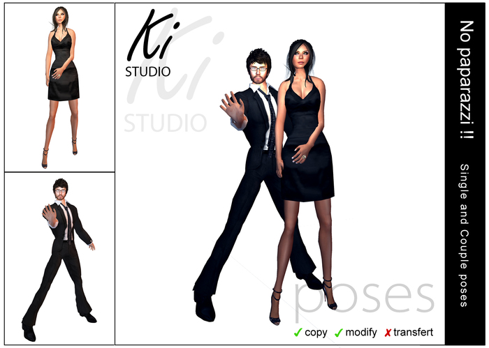Second Life Marketplace - Poses No paparazzi !! single and couple - Ki ...