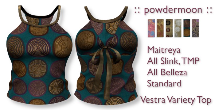 Second Life Marketplace - powdermoon - Vestra Variety Top - Maitreya ...