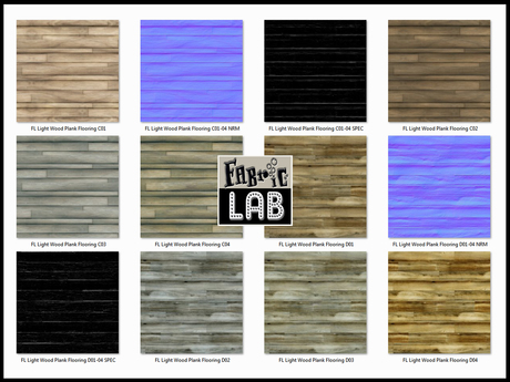 Second Life Marketplace - Fabric Lab ME Light Wood Plank Floor Texture ...
