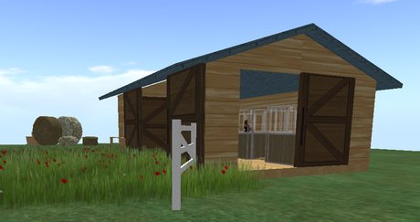 Second Life Marketplace - 3 horse stable light with a lot of equipment ...