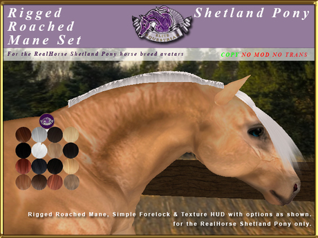 Second Life Marketplace - *E* RealHorse Roached Mane Set [BOXED] RH ...