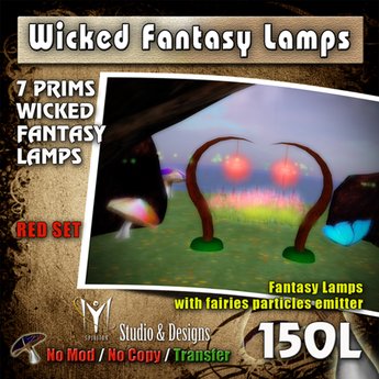 Second Life Marketplace - Wicked Fantasy Lamps - Red - sell box