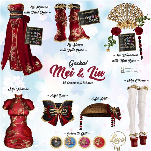 Second Life Marketplace - Luas Mei Obi Blue & Brown