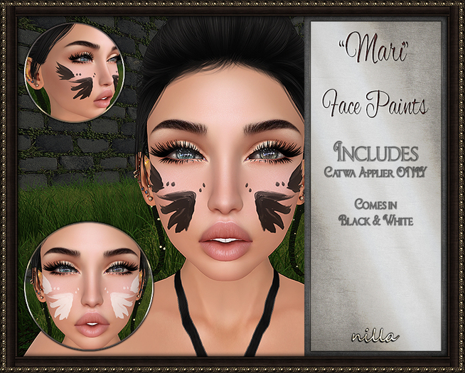Second Life Marketplace - .:nilla:. - "Mari" Face Paint