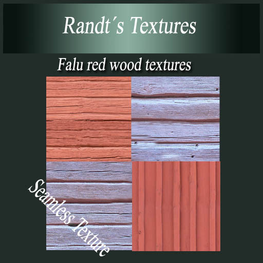 Second Life Marketplace - Falu red wood textures from Randt´s Design ...