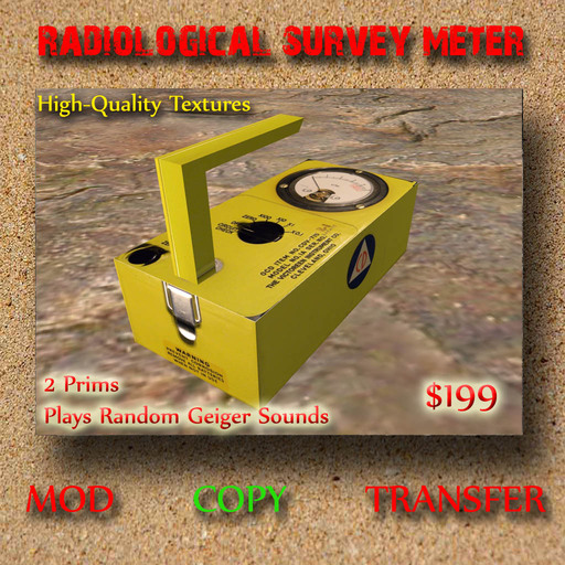 Second Life Marketplace - -= Wasteland =- Radiological Survey Meter ...