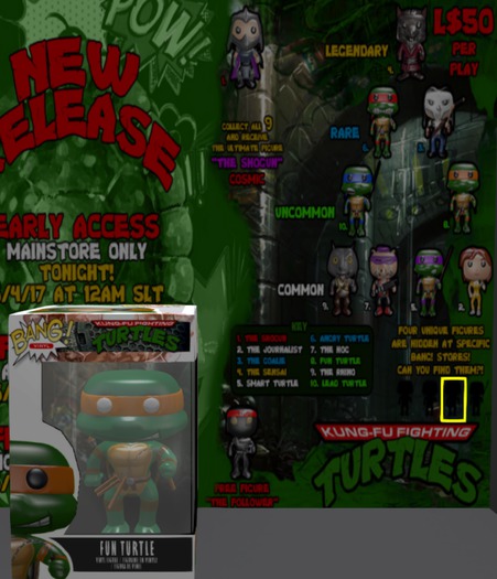 Second Life Marketplace - BANG! FIGURES: CLASSIC TURTLES #8 - FUN ...