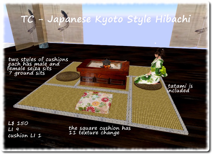 Second Life Marketplace - TC - Japanese Kyoto Style Hibachi