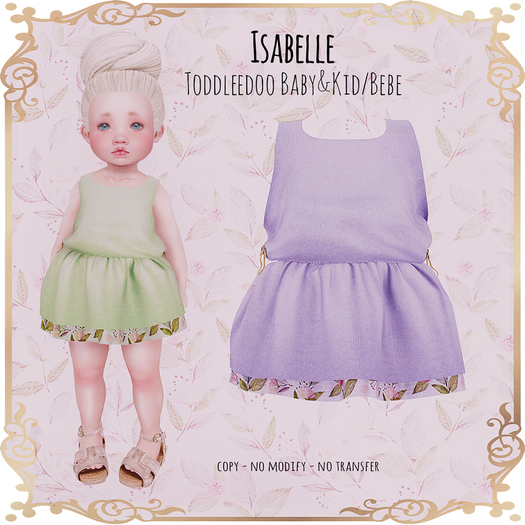 Second Life Marketplace - LeMomo: Isabelle - Violet [TD Baby/Kid-Bebe]