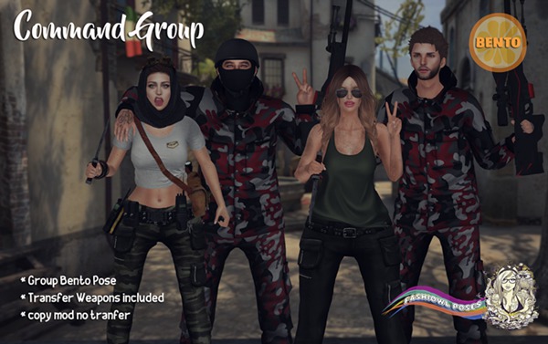 Second Life Marketplace - Fashiowl Poses - Command Group BENTO // BOX
