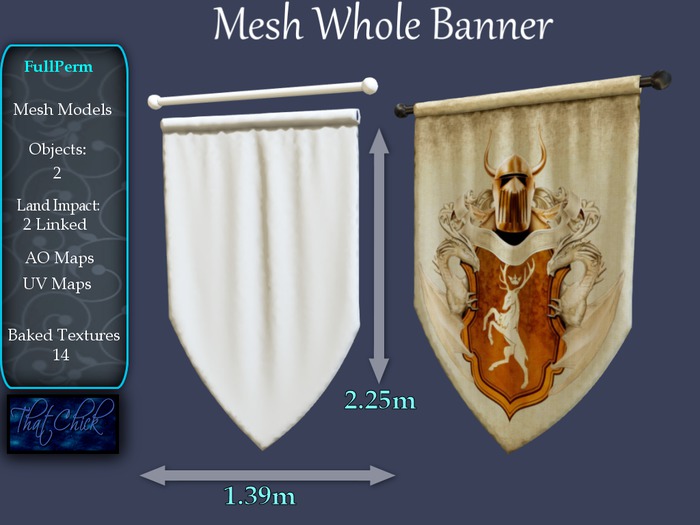 Second Life Marketplace - ~tc~ Mesh Whole Banner FullPerm Kit