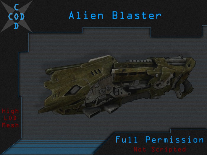 Second Life Marketplace - [COD] Alien Blaster - Full Perm Weapon
