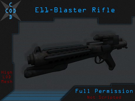 Second Life Marketplace - [COD] E11-Blaster Rifle - Full Perm Weapon
