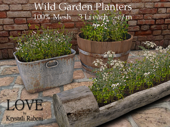 Second Life Marketplace - LOVE - WILD PLANTER PACK