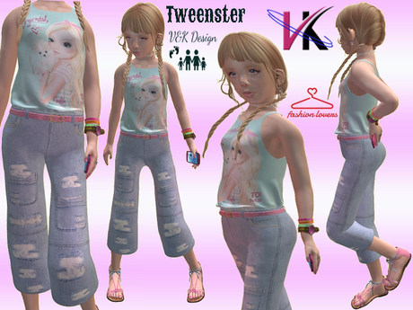 Second Life Marketplace - V&K Design Tweenster Julia Outfit