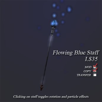 Second Life Marketplace - Flowing Blue Staff